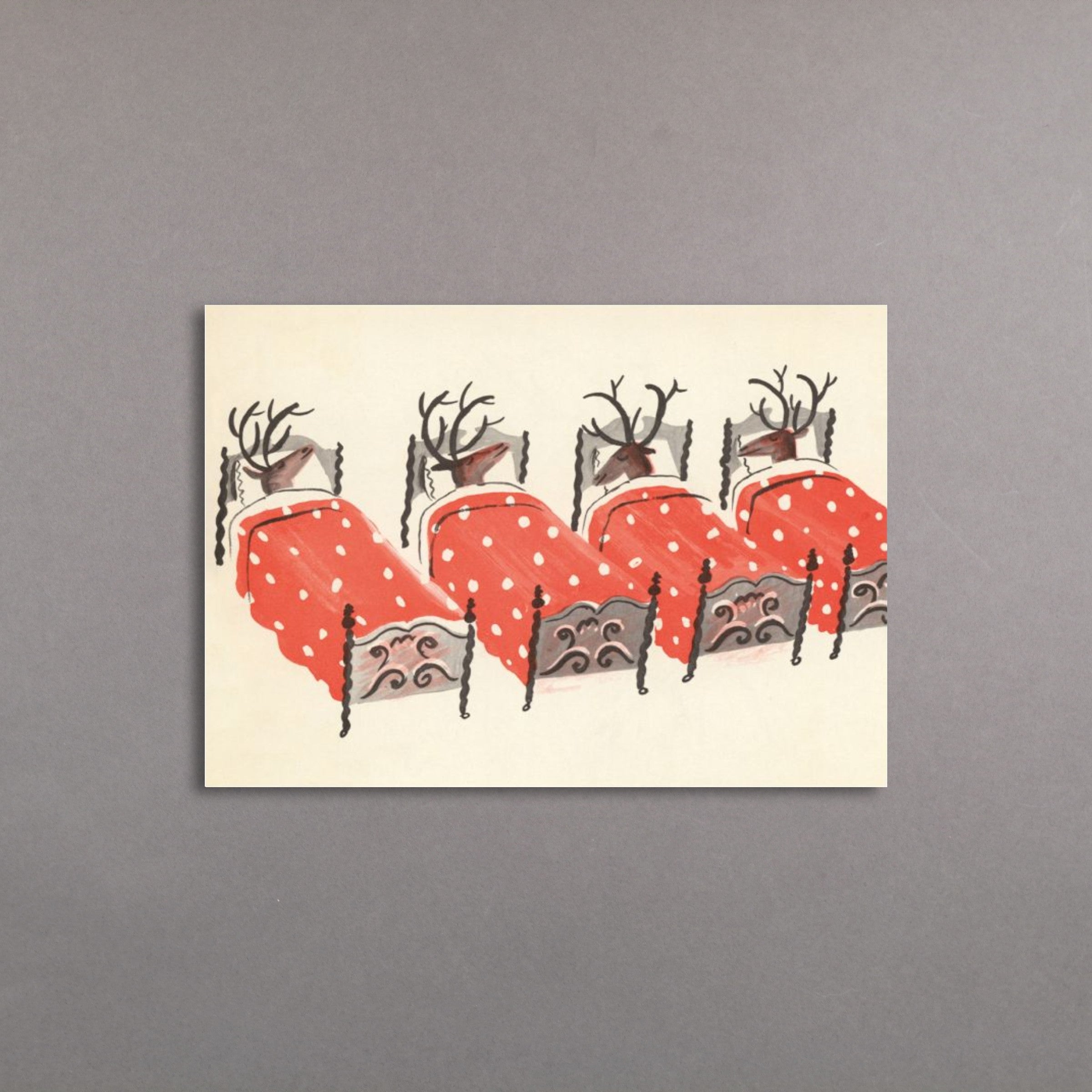 Roger Duvoisin 'Reindeers': Pack of 10 Christmas Cards