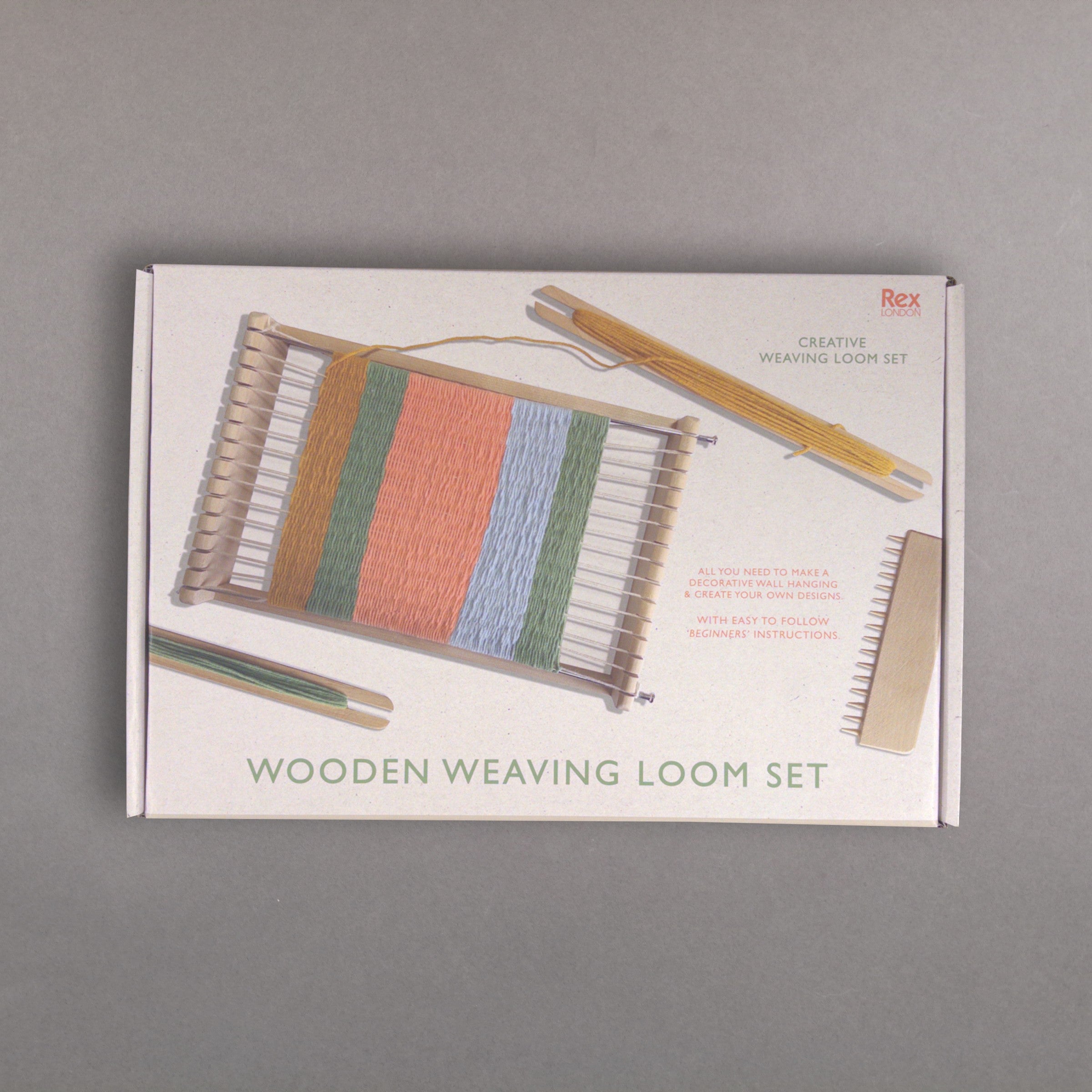 Wooden Weaving Loom Set