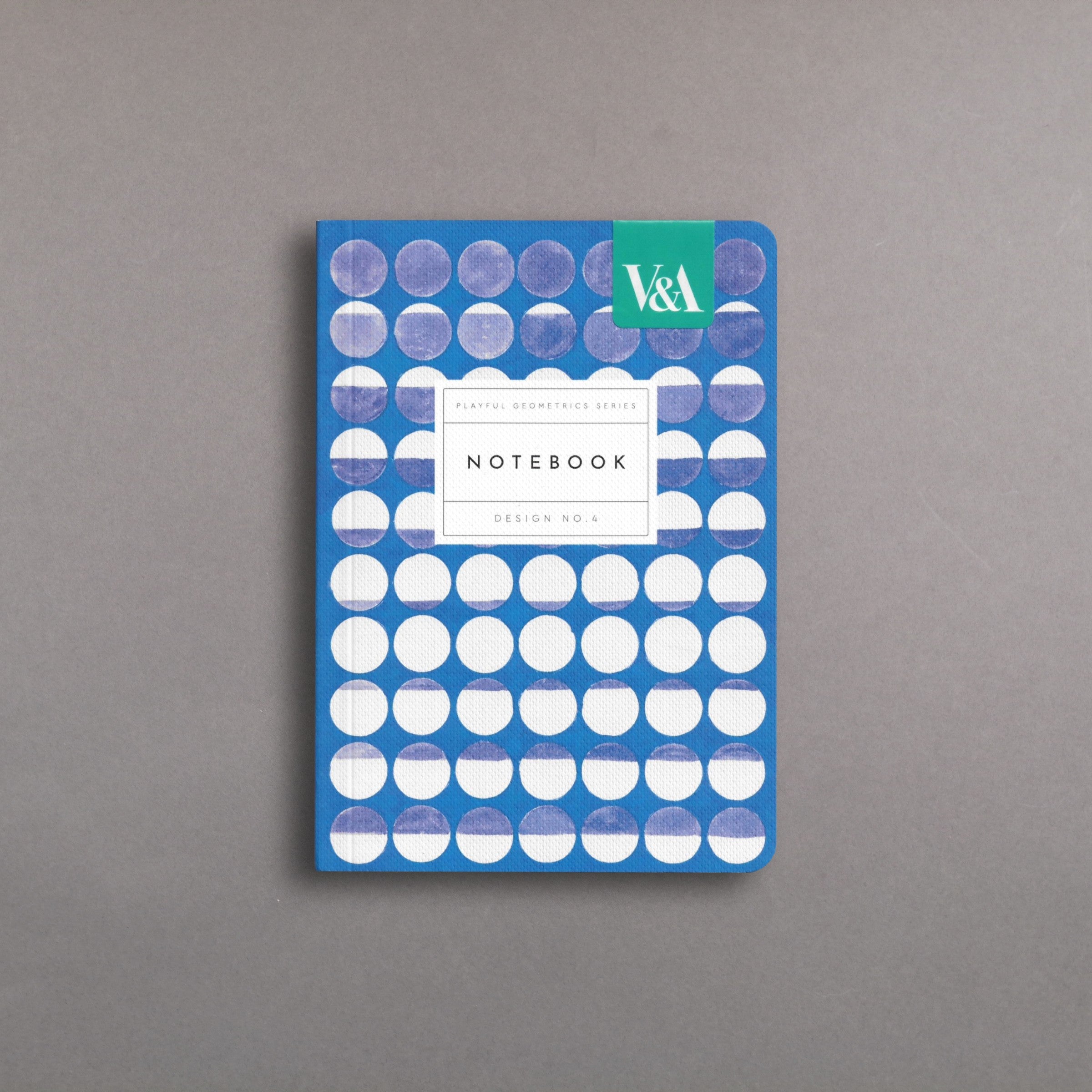 Playful Geometrics Series No.4: Blue Eclipse Notebook